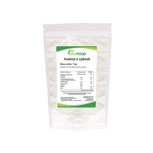 ⚡ Inulina z Cykorii - 1000g - DELIFOOD - Cena, dawkowanie, opinie - sklep MusclePower