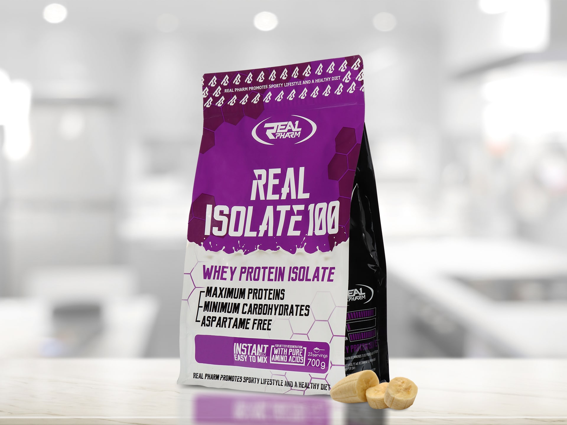 ⚡ Real Isolate 100 - 700g - REAL PHARM - Cena, dawkowanie, opinie - sklep MusclePower