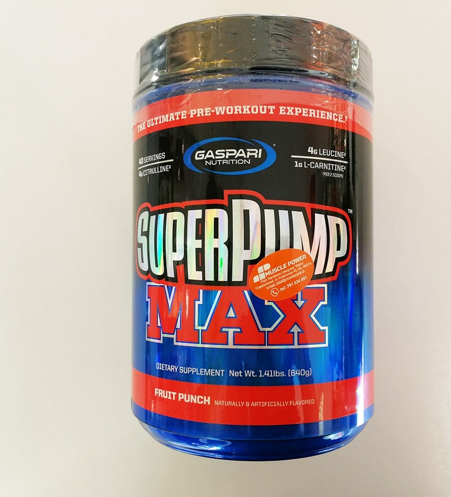 ⚡ Super Pump Max - 640g - GASPARI NUTRITION - Cena, dawkowanie, opinie ...
