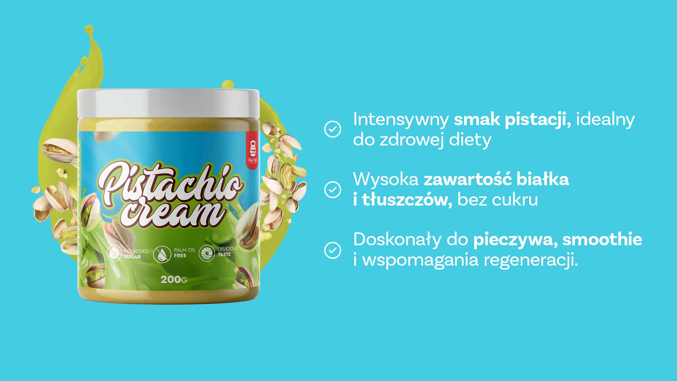 ⚡ Pistachio creamy (krem do smarowania) - 200g - Cheat Meal Nutrition ...